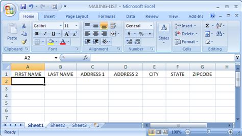 Excel Spreadsheet To Address Labels Excel For Mac 2011 Partnerlasopa