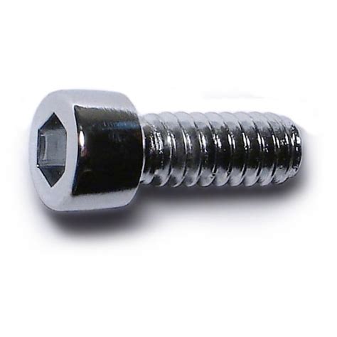 Midwest Fastener 10 24 Socket Head Cap Screw Chrome Plated Steel 12