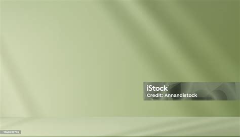 빛이 있는 그린 룸 배경 3d 연단 벽에 창 그림자 봄 여름 부활절 세일에 제품 프레젠테이션을 위한 스탠드 모형이 있는 최소 배경 디스플레이 배경 주제에 대한 스톡 벡터