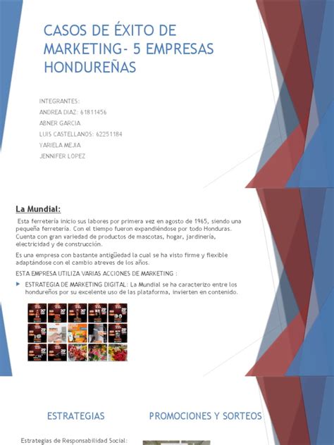 Casos De Éxito De Marketing 5 Empresas Hondureñas Pdf Marketing
