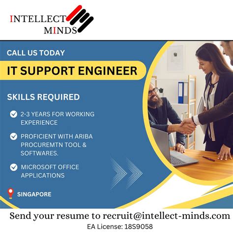 Suguna Suji On Linkedin We Are Hiring For It Support Location Singapore Inbox Me At…