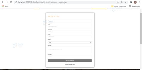 Online Shopping System In Java Using Jsps And Servlets Dataflair