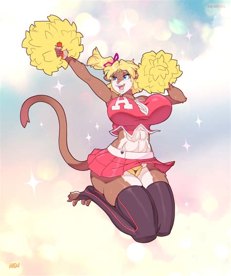 Rule 34 Anthro Biped Bottomwear Breasts Brown Body Cheerleader Clothed Clothing Eyelashes