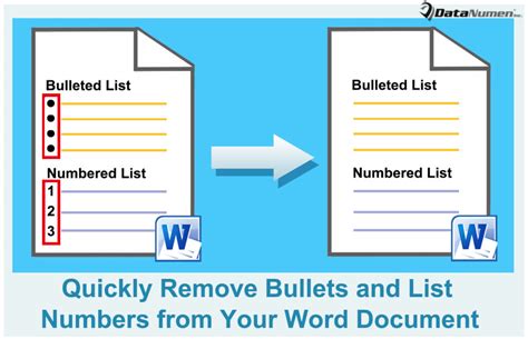 5 Ways To Quickly Remove Bullets And List Numbers From Your Word Document