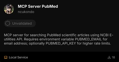 Mcp Server Pubmed Mcp Servers · Lobehub