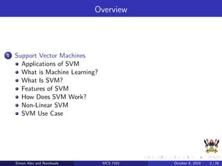 Support Vector Machines Presentation PPT