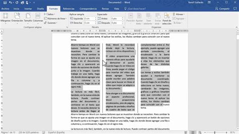 Cómo crear columnas en Word Jorge Olmos