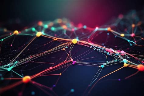 Premium AI Image Abstract Digital Technology Background With Network