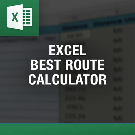 Excel Routing Tools Excel Distance Calculators