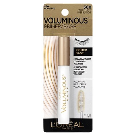 Loréal Paris Voluminous 300 White Mascara Primer 0 24 Fl Oz Shoprite