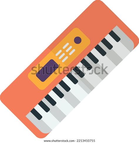 Mini Piano Keyboard Illustration Minimal Style Stock Vector Royalty