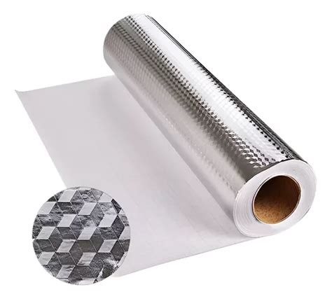 Papel Aluminio Autoadhesivo Papel Mural Cocina Laminas Mts
