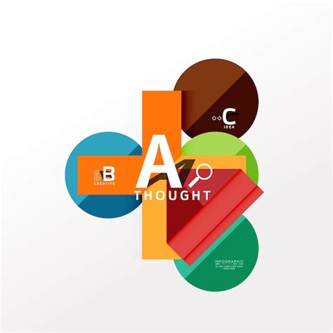 Premium Photo Geometric Infographic Banner Paper Info A B C Option