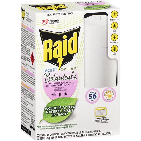 Raid Earth Options Botanicals Multi Insect Automatic System 185g Woolworths