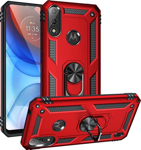 case for motorola moto e7 power case cover magnetic car mount bracket