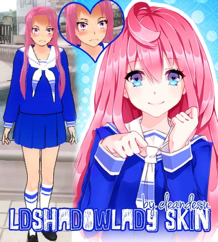 R Eq Ldshadowlady Skin For Yandere Simulator~ By Cleandesu On Deviantart