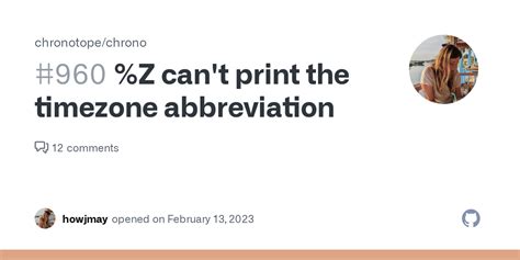 Z Can T Print The Timezone Abbreviation Issue Chronotope