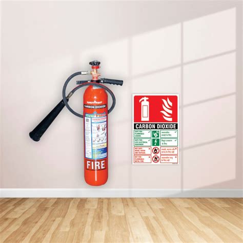 Co2 Fire Extinguisher Id Hindi English Sign Protector Firesafety