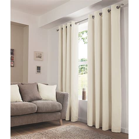 Cream Eyelet Curtains Home George