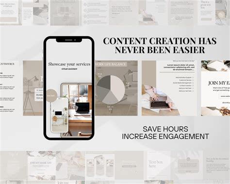 Virtual Assistant Instagram Template Virtual Assistant Social Media