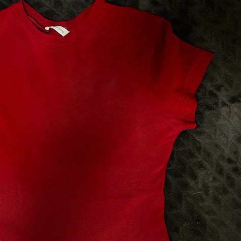 Red See Through Top Womens Fashion Tops Blouses On Carousell