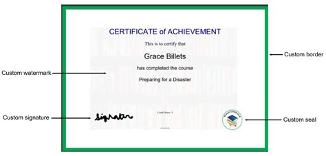 Add Custom Certificate Elements Edified Support