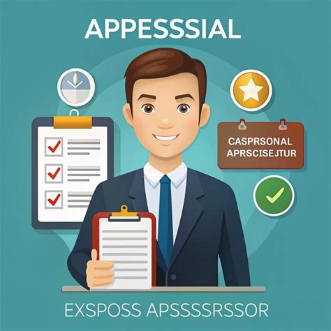Flat Style Vector Assessor Character Illustration Premium Ai