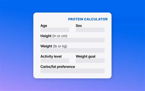 Protein Calculator