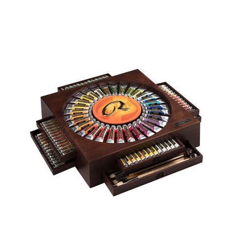 Wooden Box Rembrandt Limited Edition 120 Oil Colours