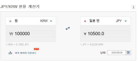 엔화 환율 계산기 엔환율 엔화환율조회 환전 가격 전망