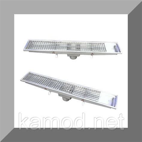 Лоток водоотводной 1000 мм с трапом - KAMOD AISI-304™