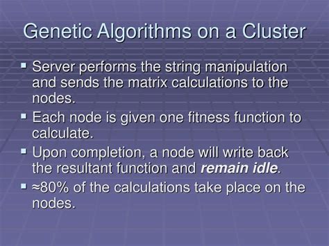 PPT Cluster Computing And Genetic Algorithms With ClusterKnoppix