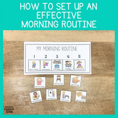 How To Set Up An Effective Kindergarten Morning Routine Teaching