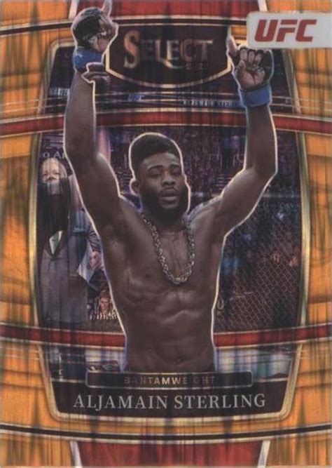 2022 Panini Select UFC Concourse Orange Flash Prizm 57 Aljamain