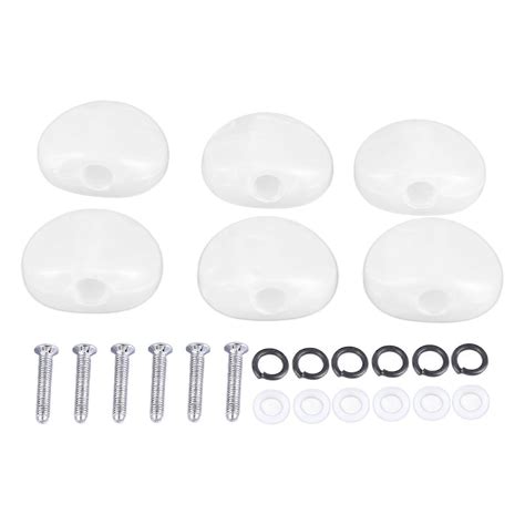 6pcs Electric Guitar Tuning Peg Key Button Semicircle Shape Folk Classical Guitar Tuning Peg