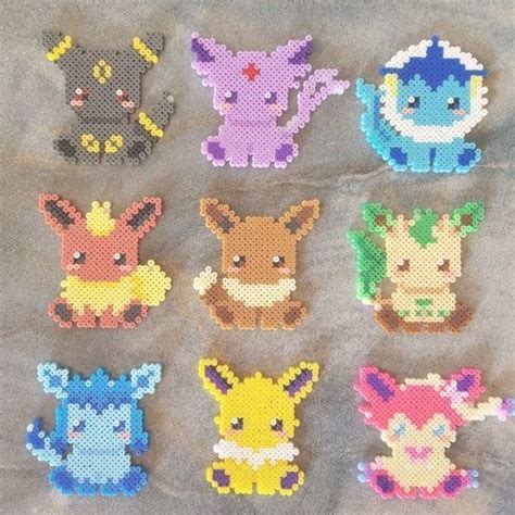 Pokemon Perler Bead Eeveelutions By Heatbish On Deviantart