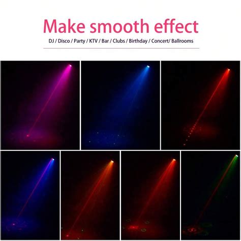 Mini RG Laser RGB LED Party Light Stage Effect Lighting With Suction Cup With Remote
