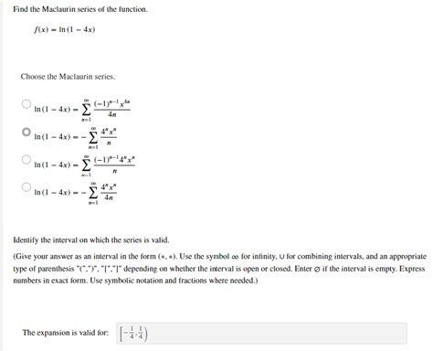 Solved Find The Maclaurin Series Of The Function Chegg Com