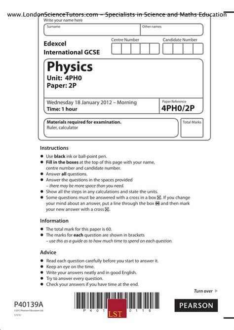 Pdf Edexcel International Gcse Physics · Pdf Filecentre Number Candidate Number Write Your