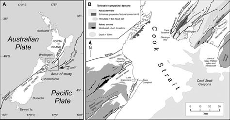 A Map Showing Present Day Plate Tectonic Setting Of New Zealand On The