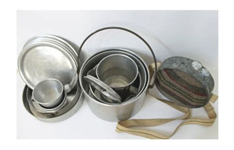 Aluminum 16 Pc Nesting Camping Cookware Set