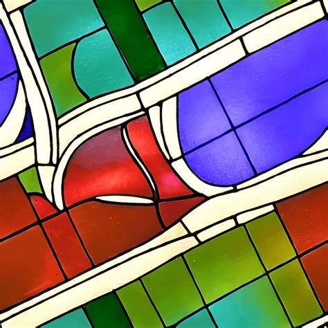 Repeating Stained Glass Pattern Graphic · Creative Fabrica
