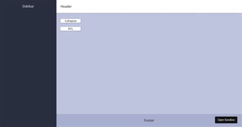 css pro layout vanilla js forked codesandbox
