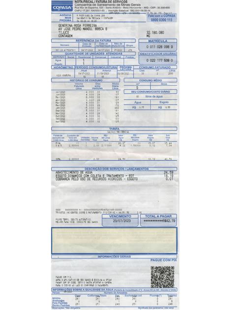 Conta De Agua Pdf