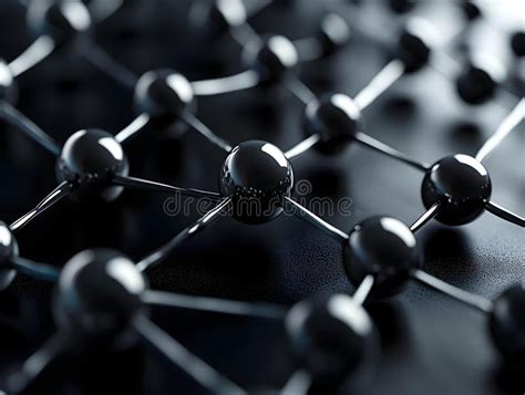 A Close Up View Of A Molecular Structure Stock Illustration Illustration Of Darkness Line