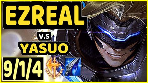 ABLE EZREAL Vs YASUO 9 1 4 KDA BOTTOM ADC CHALLENGER GAMEPLAY KR