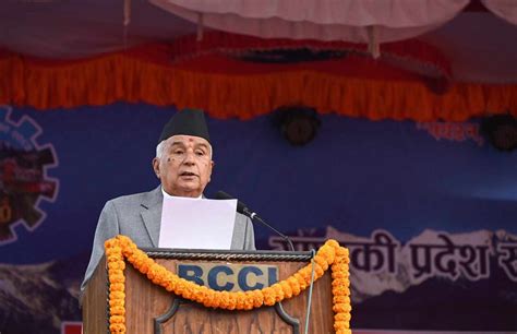 बागलुङ महोत्सव उद्घाटन गर्दै राष्ट्रपतिले भने उत्पादन र रोजगारीका अवसर