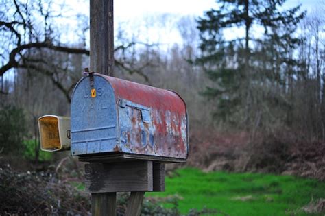 Premium Photo Close Up Of Mailbox On Tree Against Sky