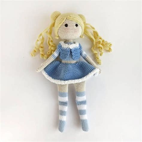 Crochet Amigurumi Doll Pattern Kawaii Girl Doll Crochet Etsy Doll