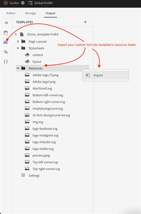 將自訂字型新增至您的ditapdf Adobe Experience Manager